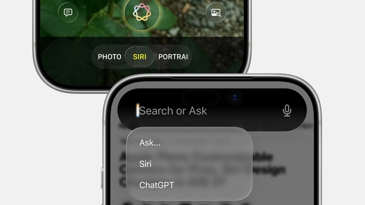 Rò rỉ giao diện Siri thiết kế kính lỏng xuất hiện từ Dynamic Island ...